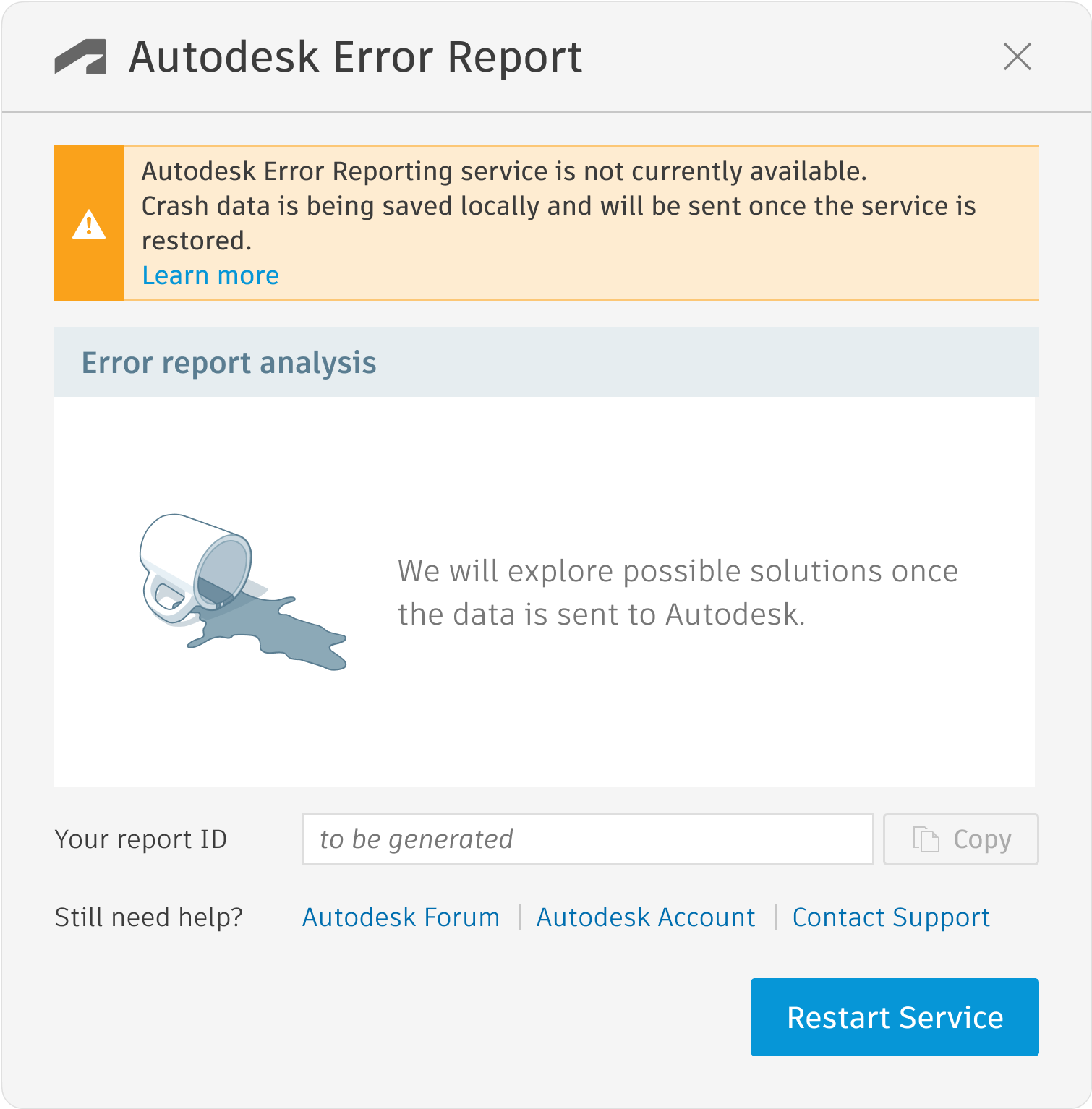 Autodesk Customer Error Reporting Service Troubleshooting Reference