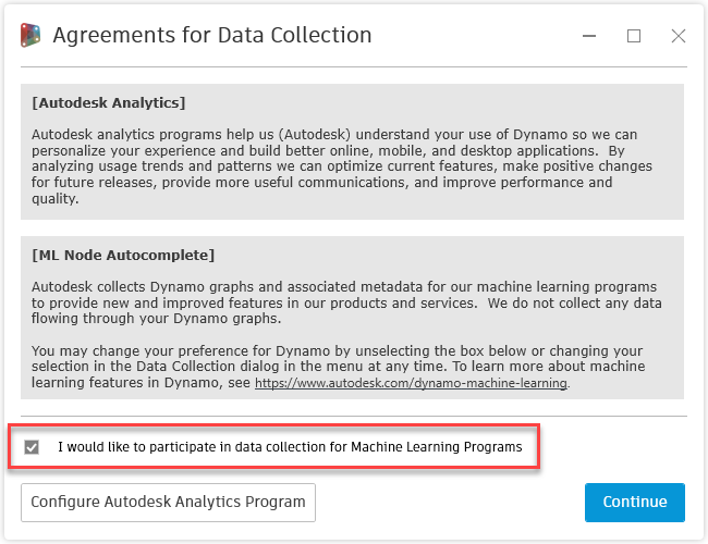 Machine Learning Features in Dynamo