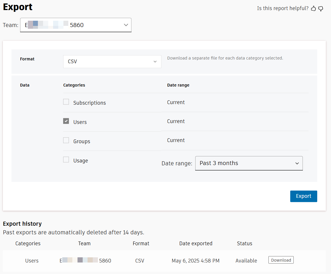 Renewals to Fusion 360 Manage with Upchain – User Assignments